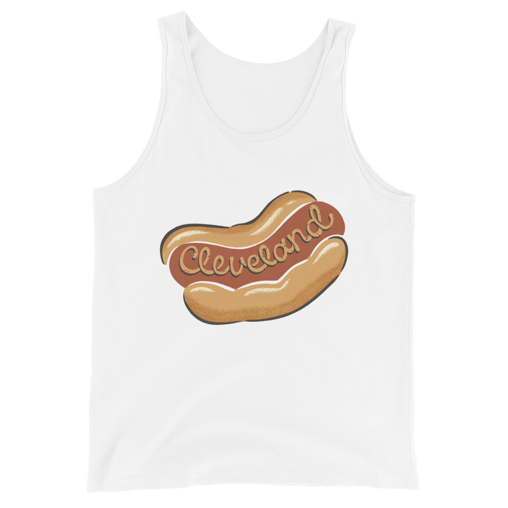 Cleveland Hot Dog Tank Top | Hot Dog Shirts | Cleveland Vintage Shirts